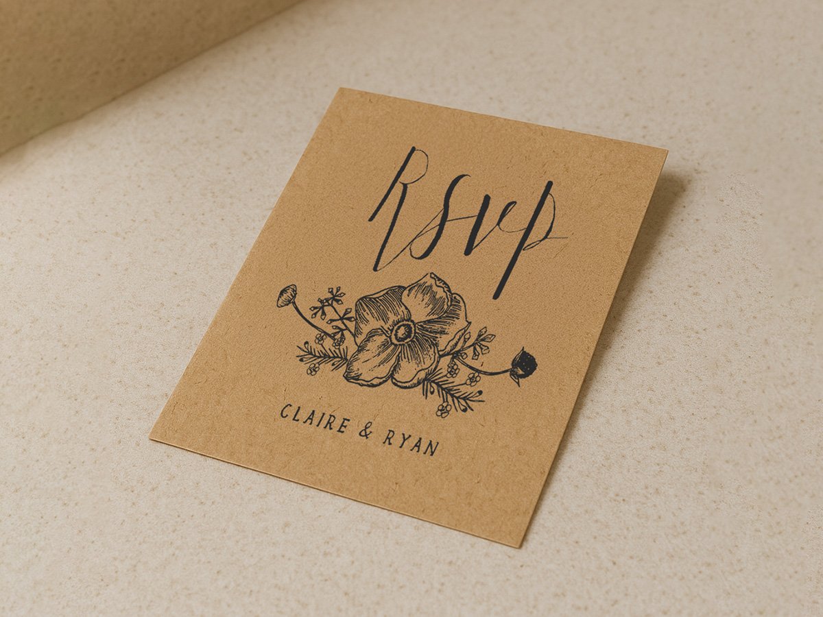 Invitations 18pt Kraft Paper – webpa